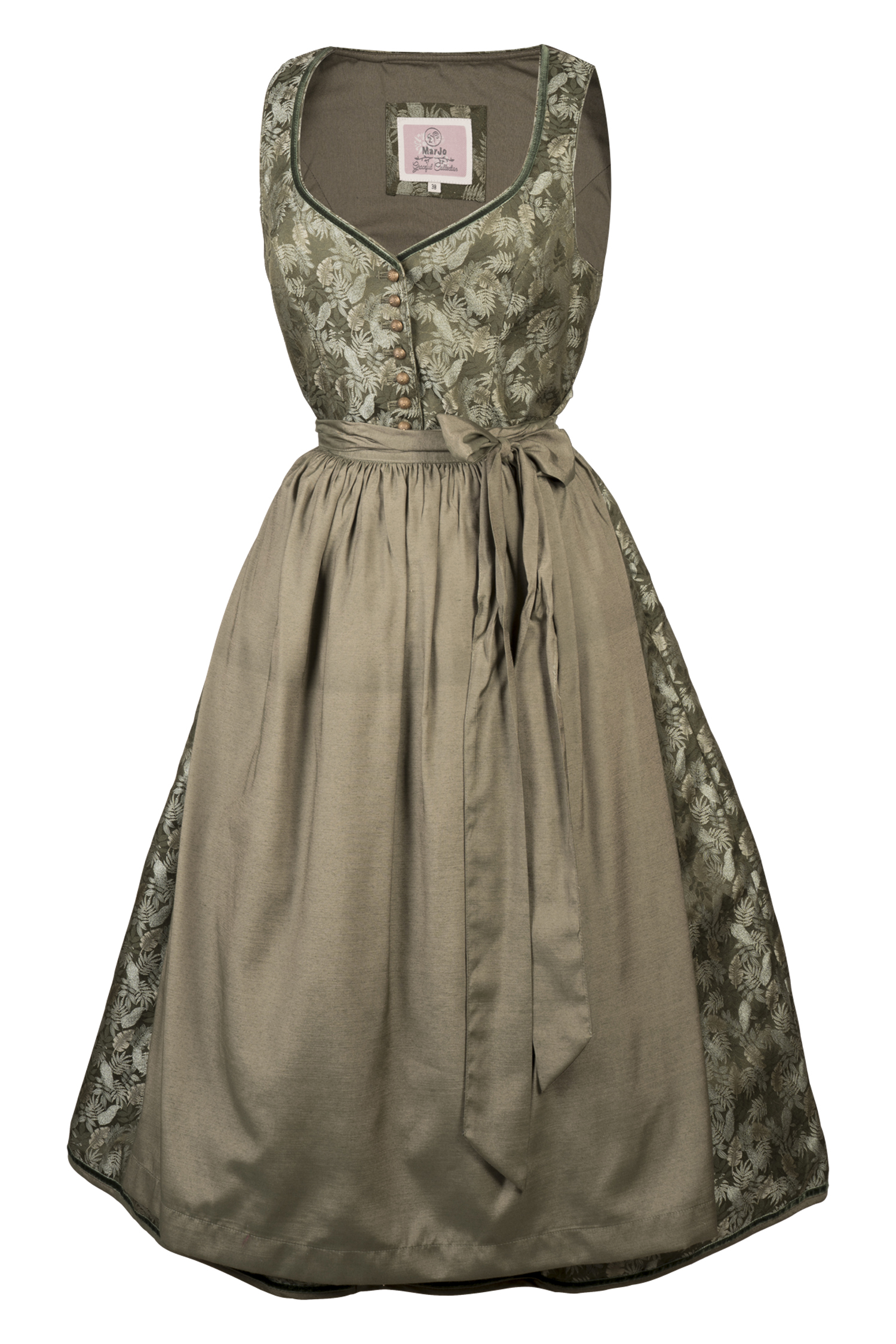 Dirndl Amelie in Efeufarben