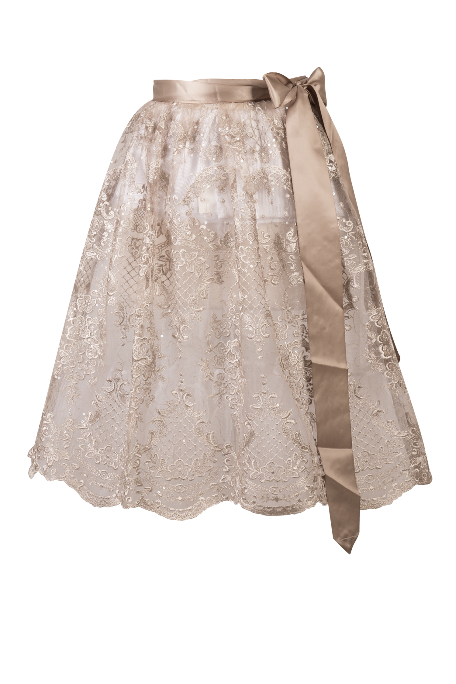 Dirndlschürze Lili in Champagner Farben von Stockerpoint