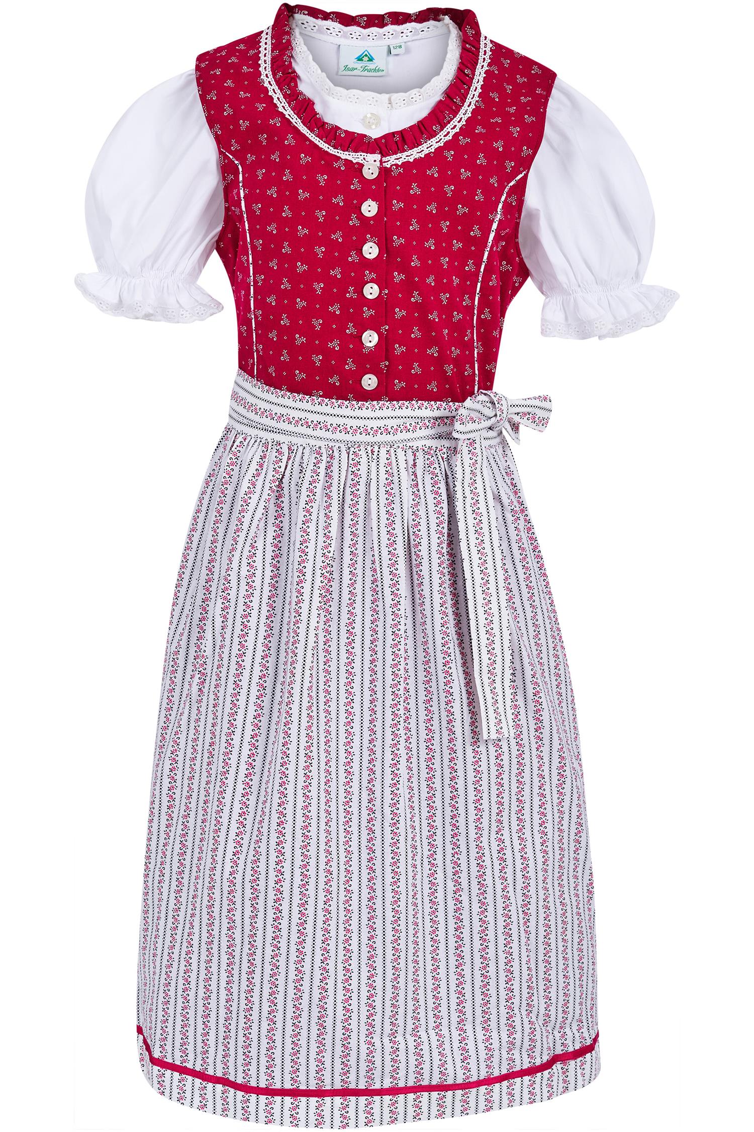 Kinderdirndl in beere von Isar-Trachten kaufen