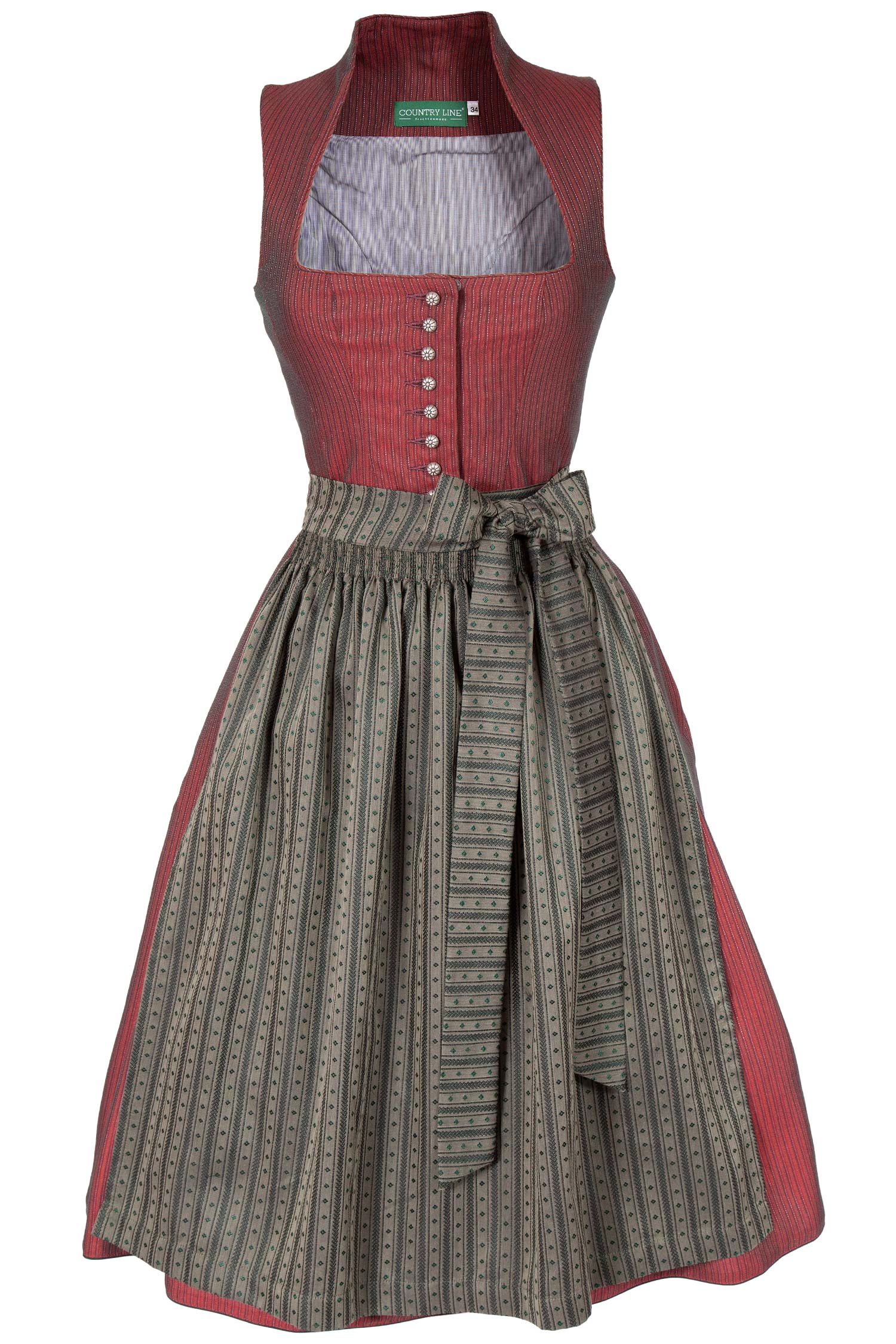 Country Line Dirndl Bordeaux